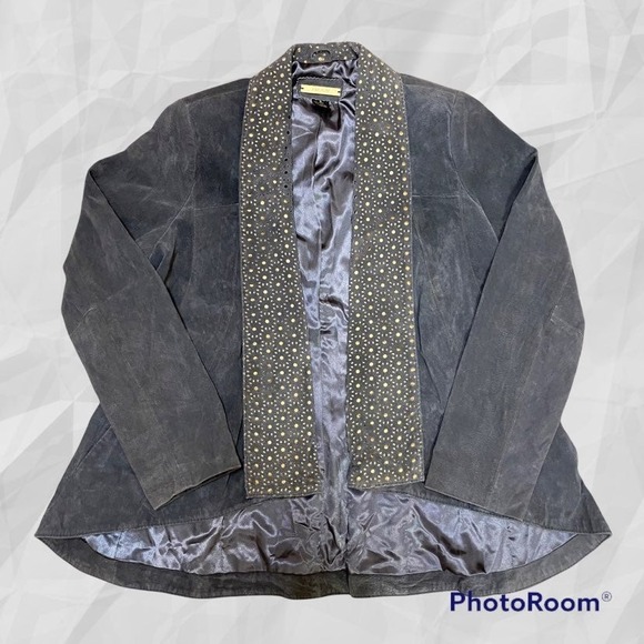 IMAN | Jackets & Coats | Iman Platinum Collection Suede Leather Jacket ...